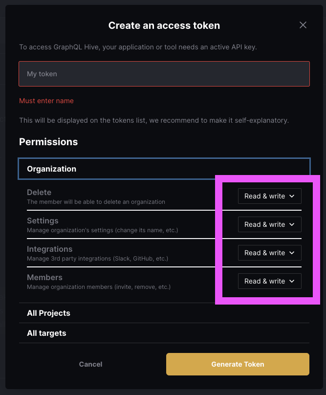 Change access defaults when creating tokens to be no-access by default · Issue #458 · graphql ...