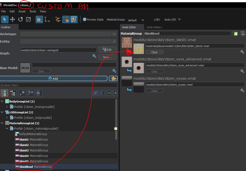 Asset.Party : SetMaterialOverride(Material, string) on AnimatedEntity not rendering if the VMAT ...