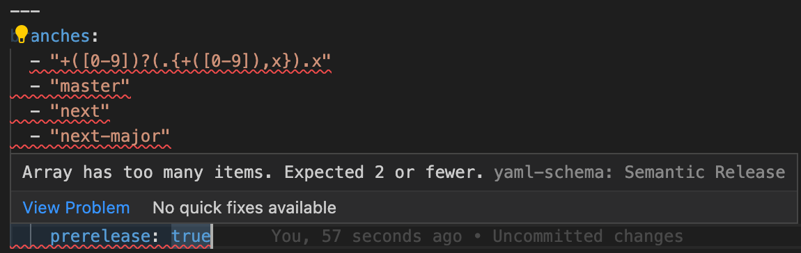 There is problem with semantic-release YAML · Issue #2281 · SchemaStore/schemastore · GitHub