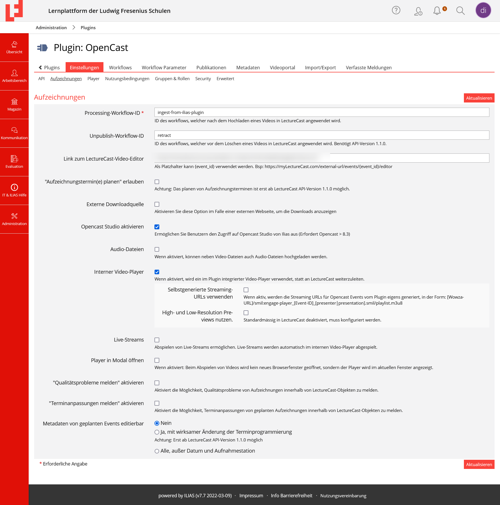 Unable to create new Opencast repository objects with current V. 4.0.0 (main) · Issue #21 ...