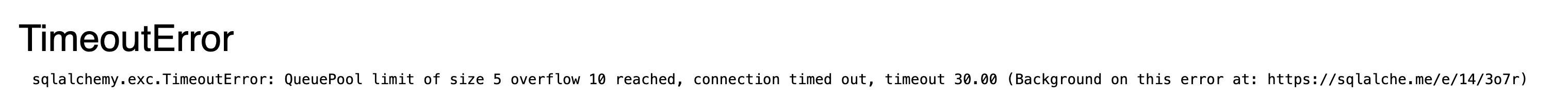 Sqlalchemy Queuepool Size Limit Reached · Issue 368 · Alan Turing Institute Crop · Github