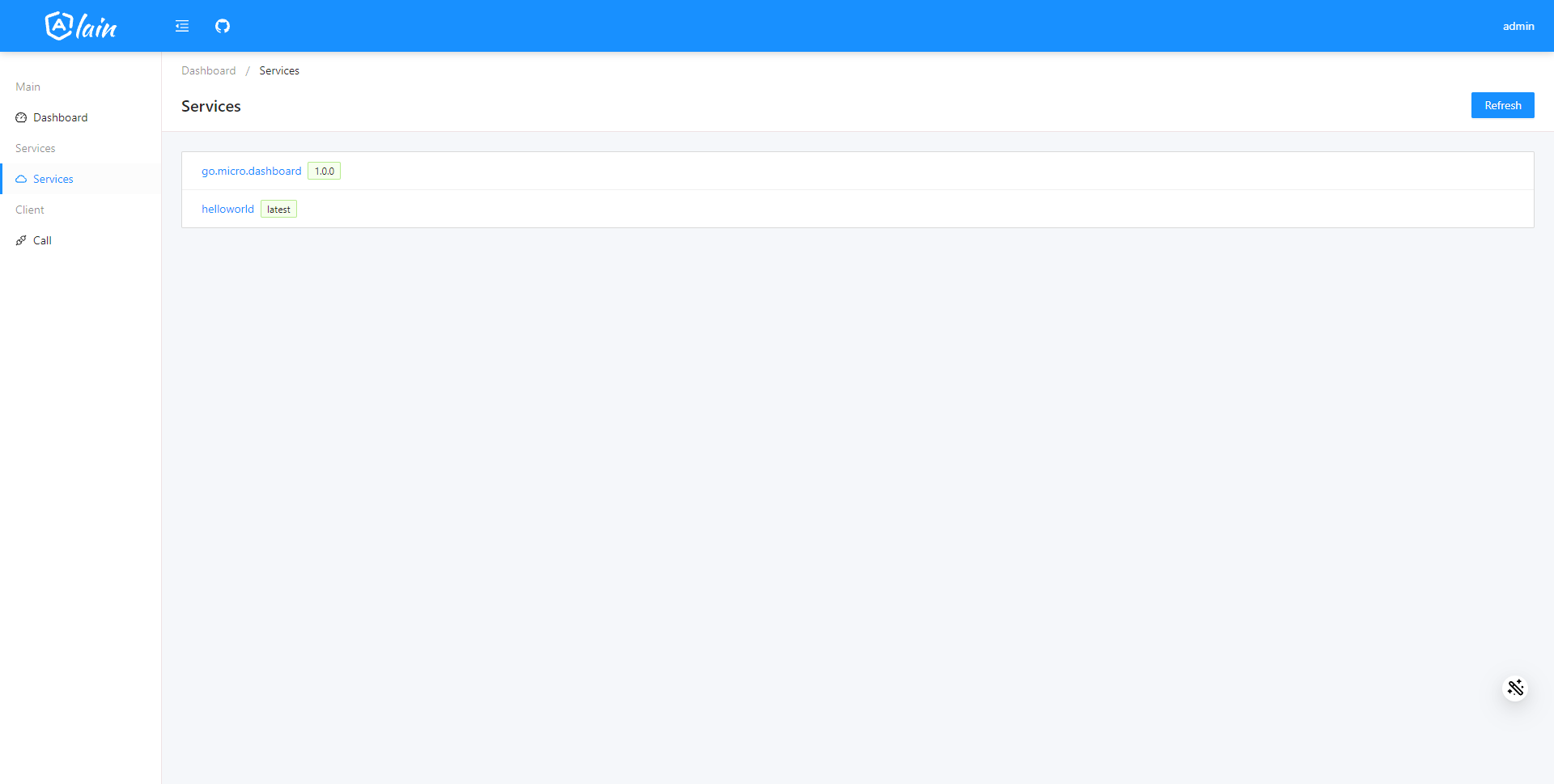 [FEATURE] Dashboard · Issue #2359 · micro/go-micro · GitHub