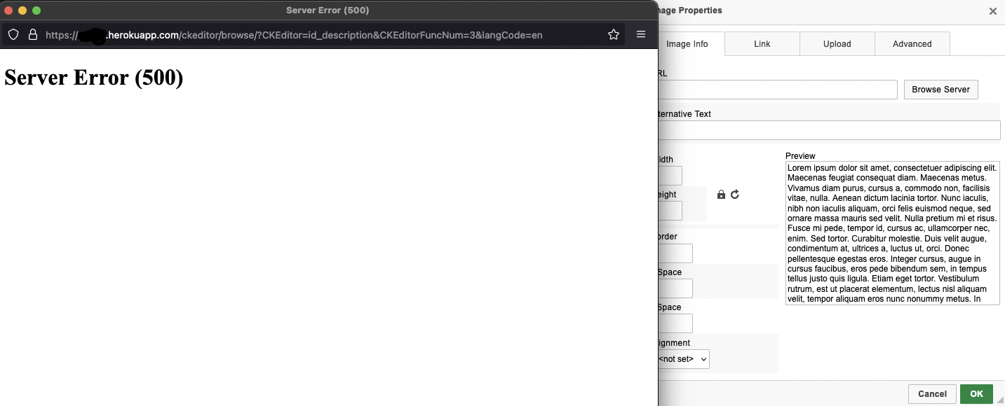 Can't browse server in production · Issue #723 · django-ckeditor/django-ckeditor · GitHub