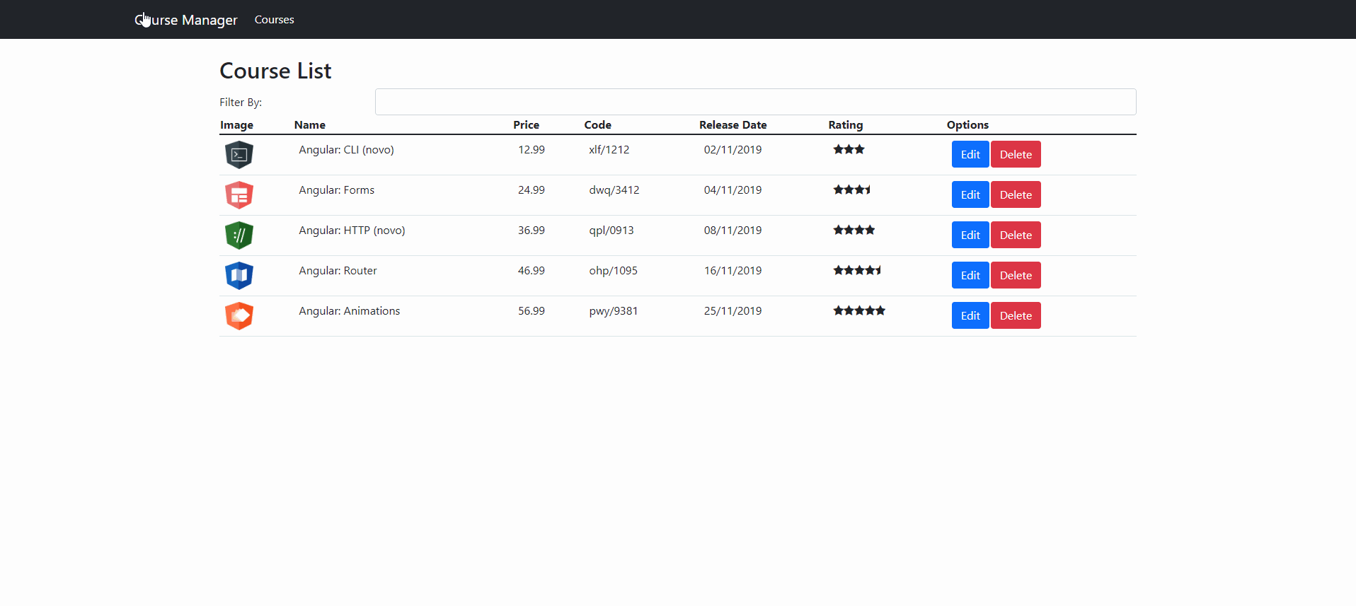 GitHub - hilbert-nunes/course-manager: Course Manager using Angular + Node || Spring