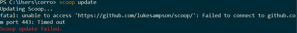 Scoop Update Failed · Issue #1448 · neolee/pilot · GitHub
