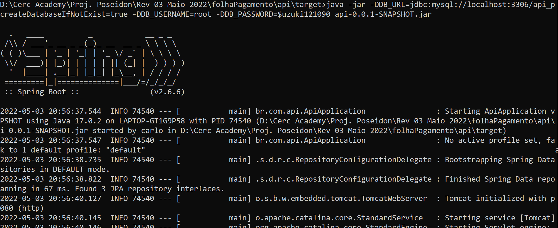 GitHub - SSCM-Squad/folhaPagamento