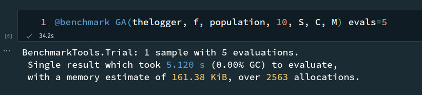 Create a BenchmarkTools report about opt-calls · Issue #63 · ntnu-ai-lab/EvoLP.jl · GitHub