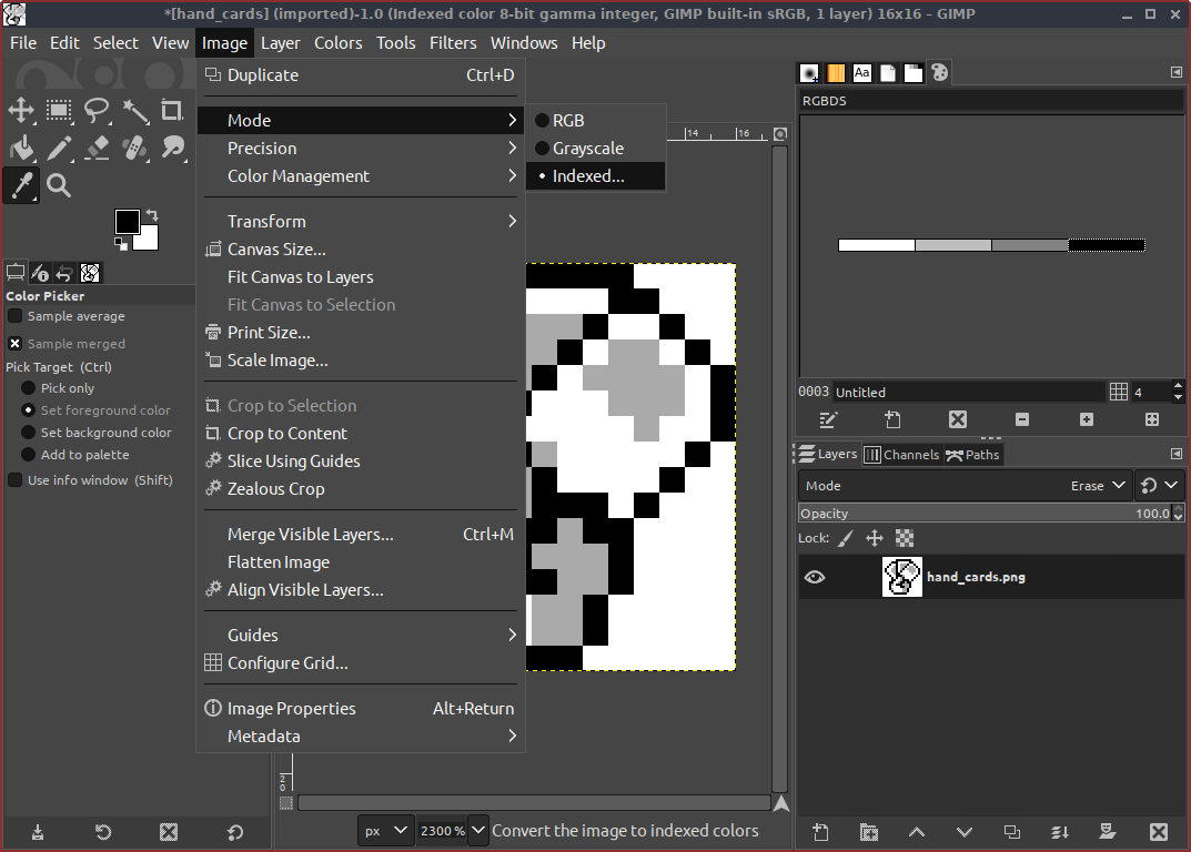 Bug: rgbgfx: Indexed pngs not treated correctly · Issue #1117 · gbdev/rgbds · GitHub