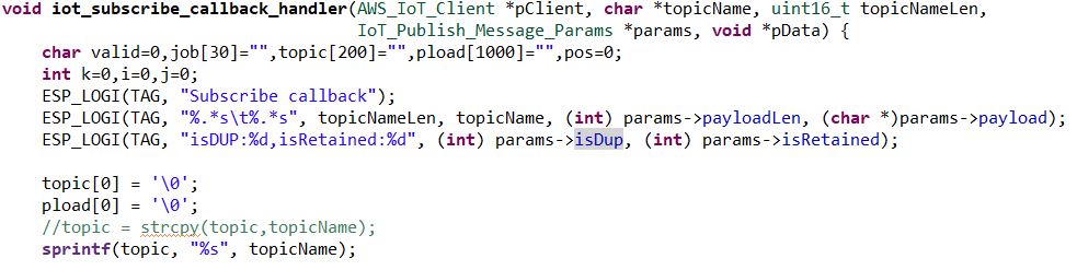 Subscribed payloads keep repeating when subscribed with QOS1 . (CA-8 ...