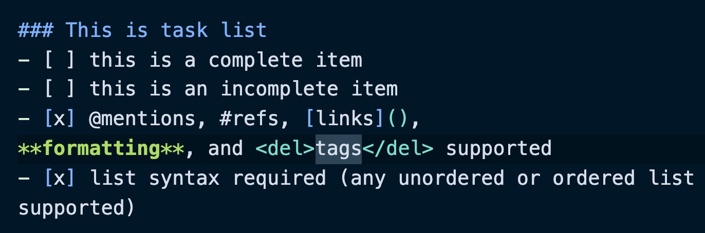 Task List Support · Issue 3971 · Microsoft Vscode Docs · Github