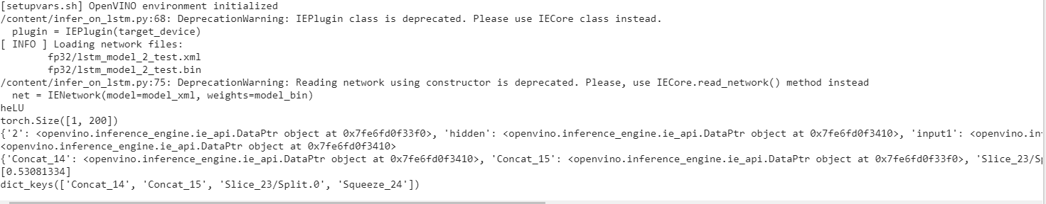 Model Inferencing Issue for LSTM Openvino IR model · Issue #1273 · openvinotoolkit/openvino · GitHub