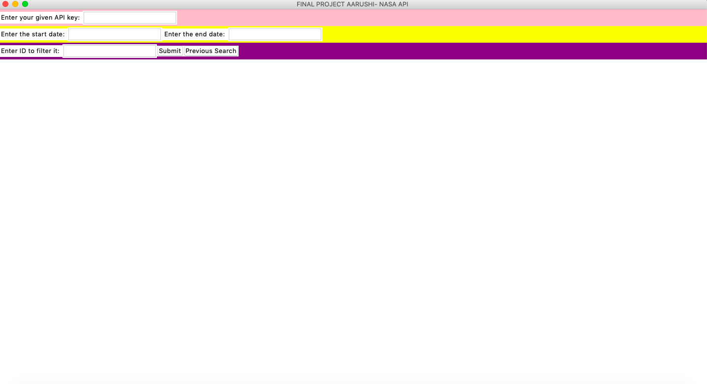 GitHub - aarushivijay1/NASA-DATA: NASA API based Graphic User Application
