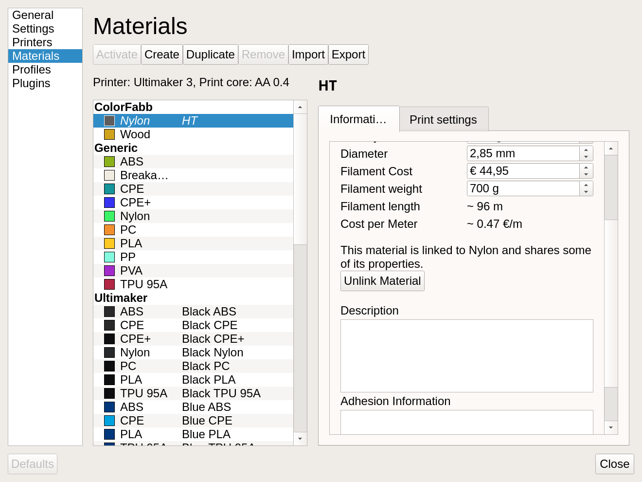 Material link UI issues · Issue #3140 · Ultimaker/Cura · GitHub
