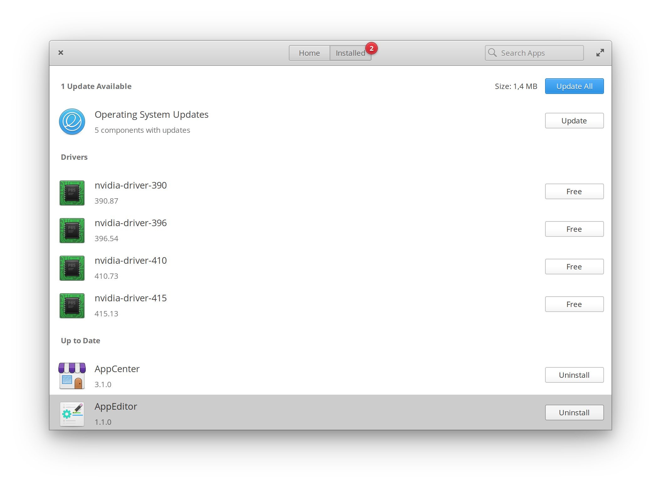 SizeGroup Stack workaround · Issue #951 · elementary/appcenter · GitHub