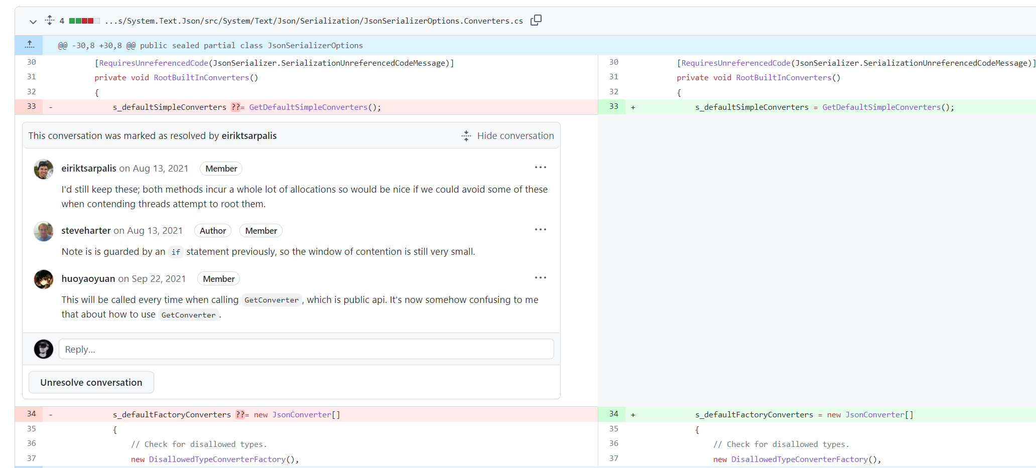 Repeatedly Initialize The Static Variables Sdefaultsimpleconverters 