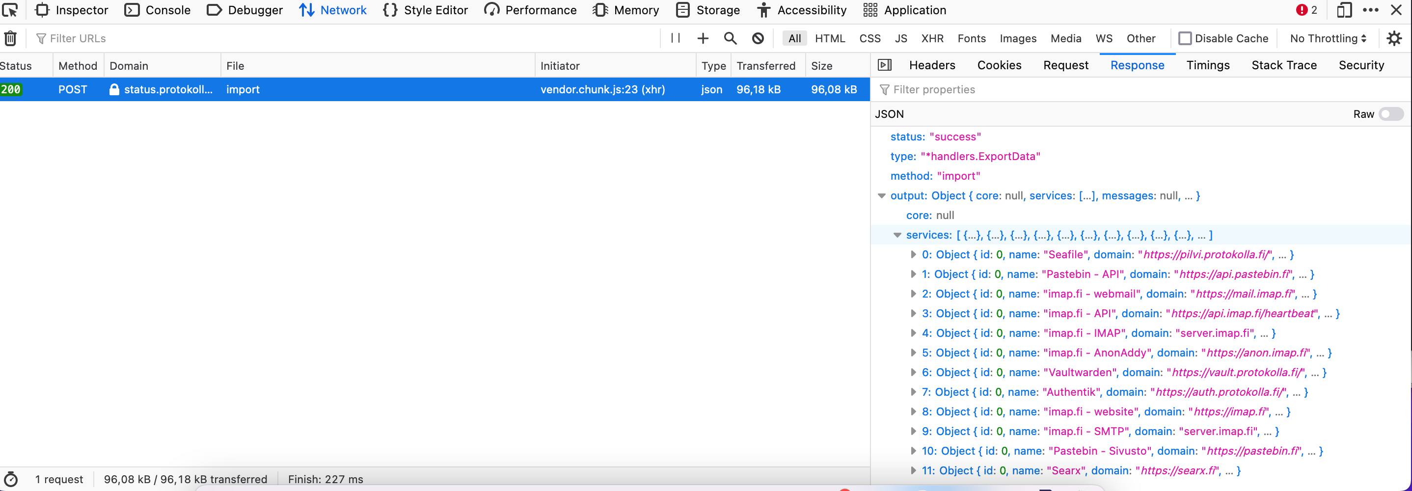 Importing multiple services uses settings of the last selected one · Issue #219 · statping-ng ...
