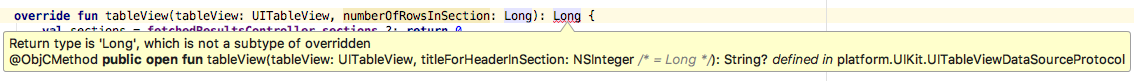 Kotlin Native Obj C Interop Problems With Uitableview Delegate Datasource · Issue 1082