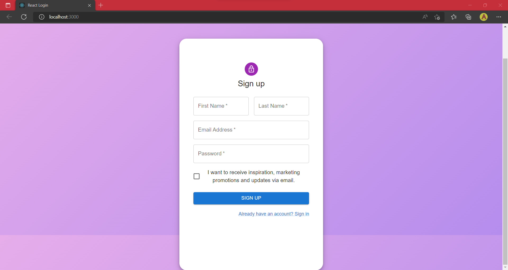 GitHub - Ajin1519/react-login