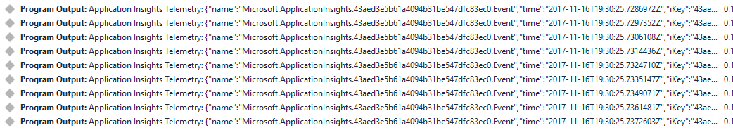Net Core 2 Console App And Application Insights · Issue 554 7993