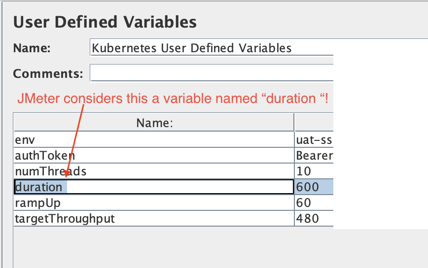 Variable name not trimmed; trailing blank is significant · Issue #5872 · apache/jmeter · GitHub