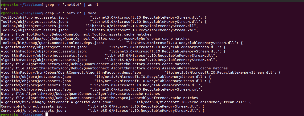 Update `dotnet 5` references to `dotnet 6` · Issue #6560 · QuantConnect/Lean · GitHub