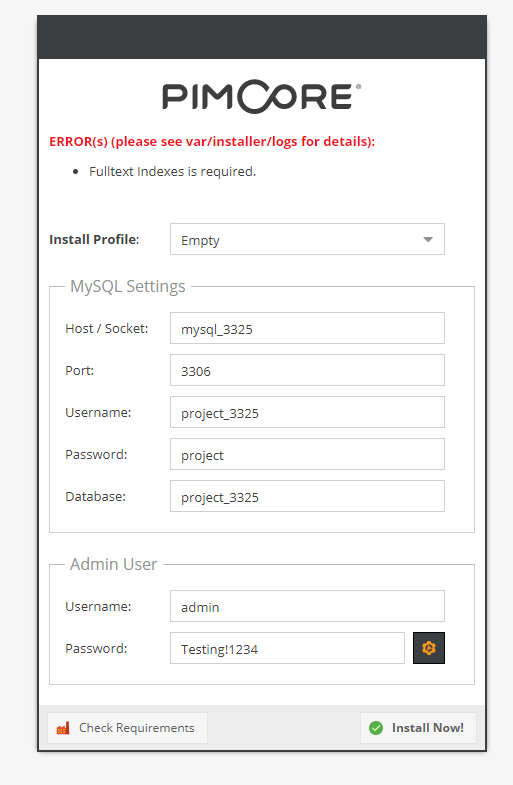 Missing requierements check - causes a FatalState during installation process · Issue #2564 ...