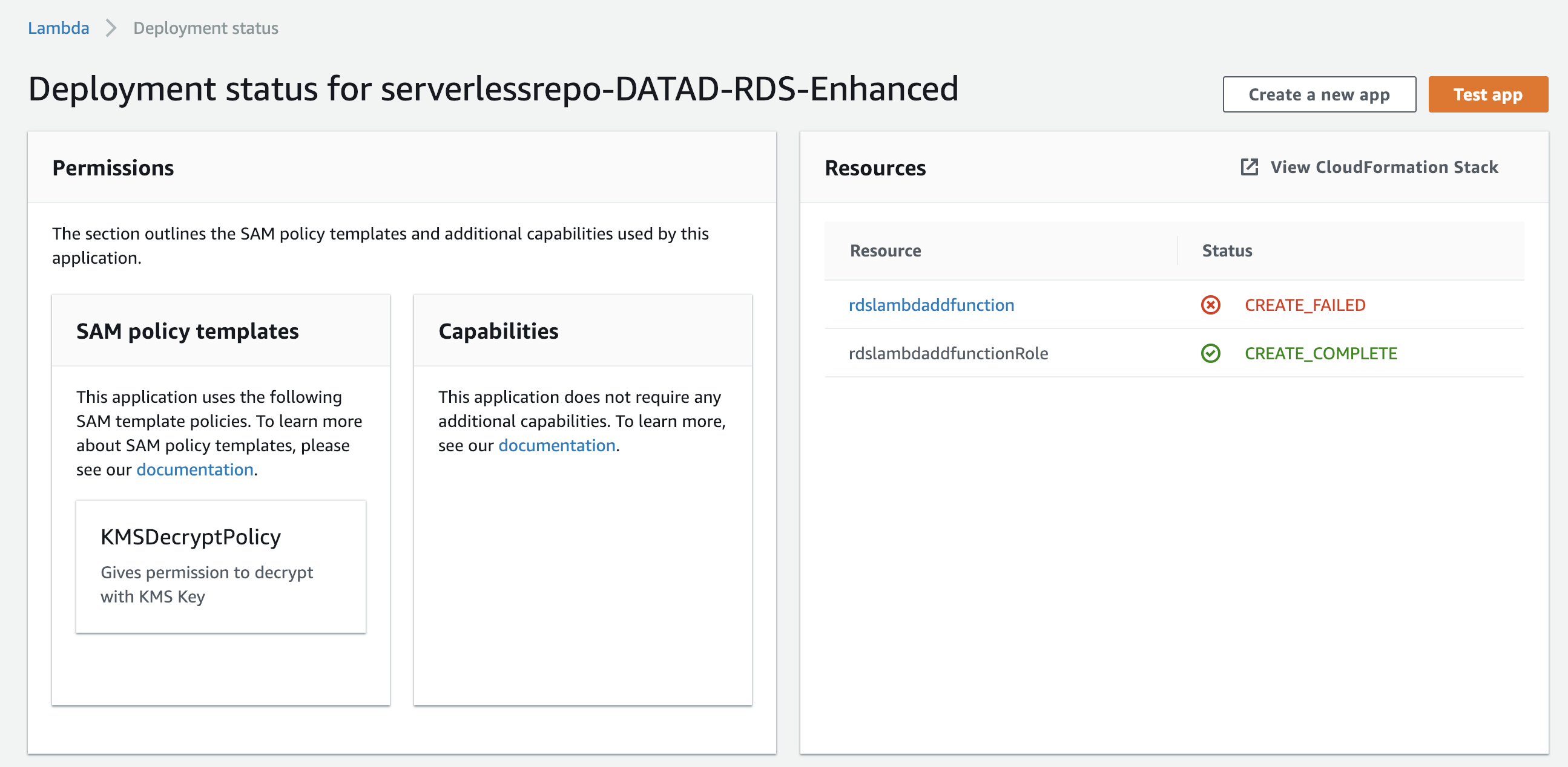 [RDS] create function fails · Issue #44 · DataDog/datadog-serverless-functions · GitHub