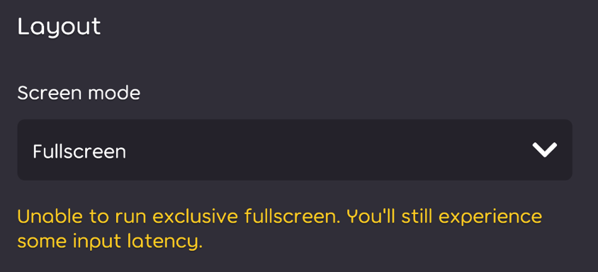 Unable to run exclusive fullscreen mode on lazer · ppy osu · Discussion #20232 · GitHub