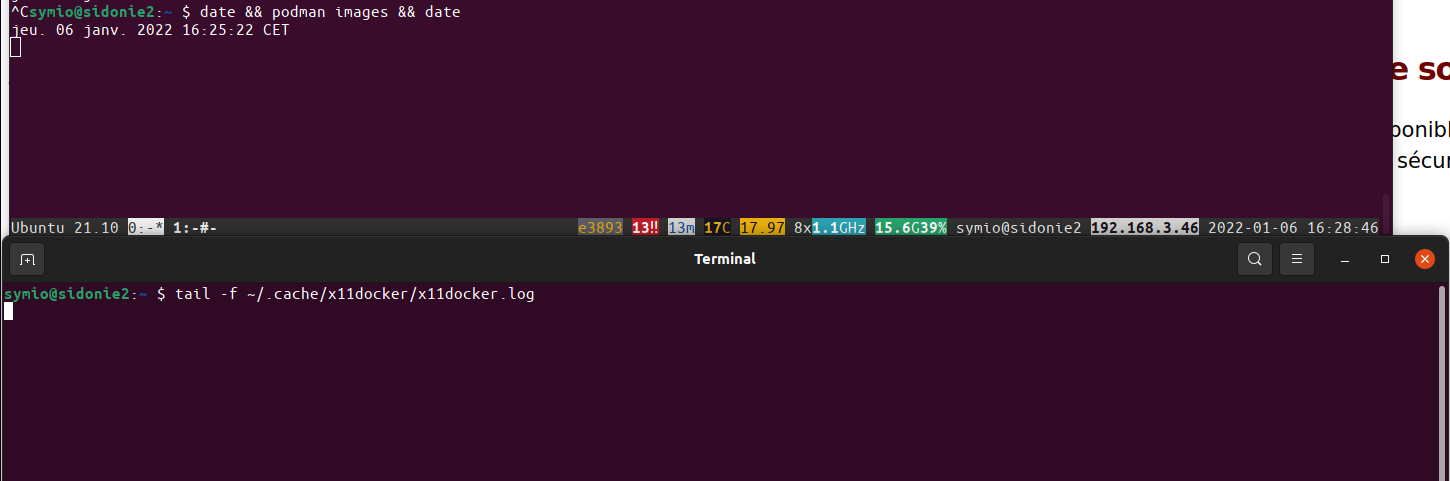 No access to display (the one generated by x11docker) with incrontab · Issue #393 · mviereck ...