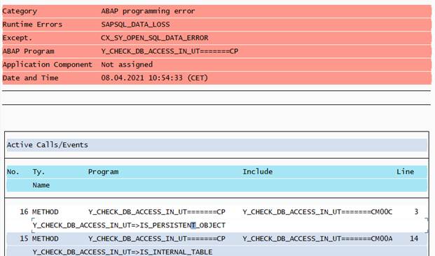 Dump In Ycheckdbaccessinut · Issue 363 · Sapcode Pal For Abap · Github