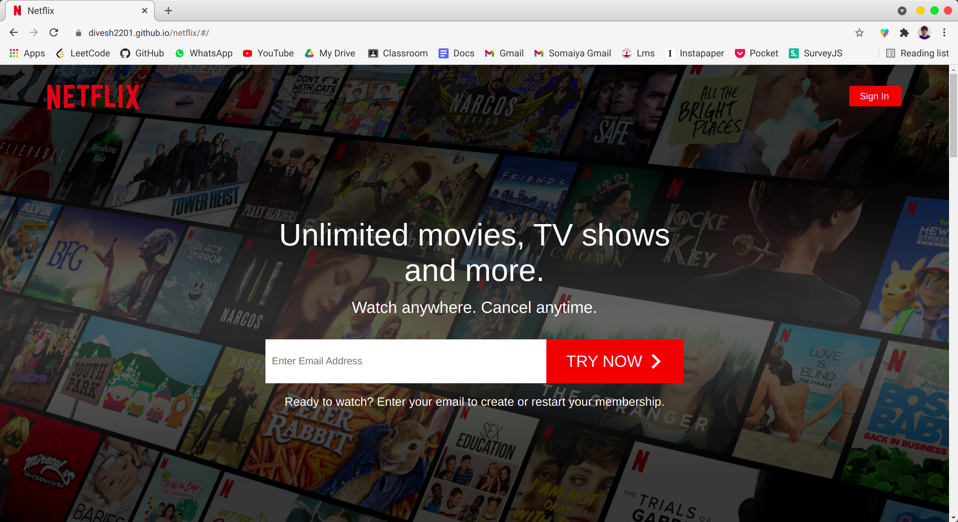 GitHub - Divesh2201/netflix: Netflix Clone using Advance React and ...
