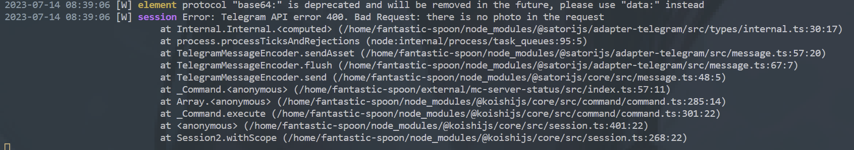 Bug(?) Telegram adapter 无法发送图片 · Issue #133 · satorijs/satori · GitHub