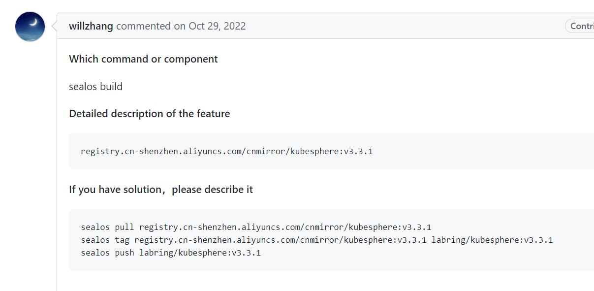 BUG: kubesphere安装失败 · Issue #2584 · labring/sealos · GitHub