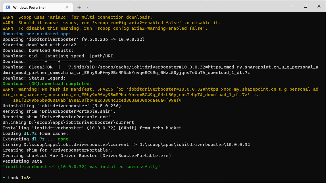 Error downloading 7z package for iobituninstaller and iobitdriverbooster · Issue #15 · echoiron ...