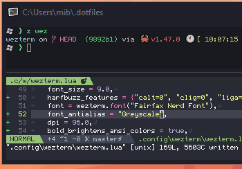 wezterm displays antialiased letters in a heavier weight than Cairo · Issue #320 · wezterm ...