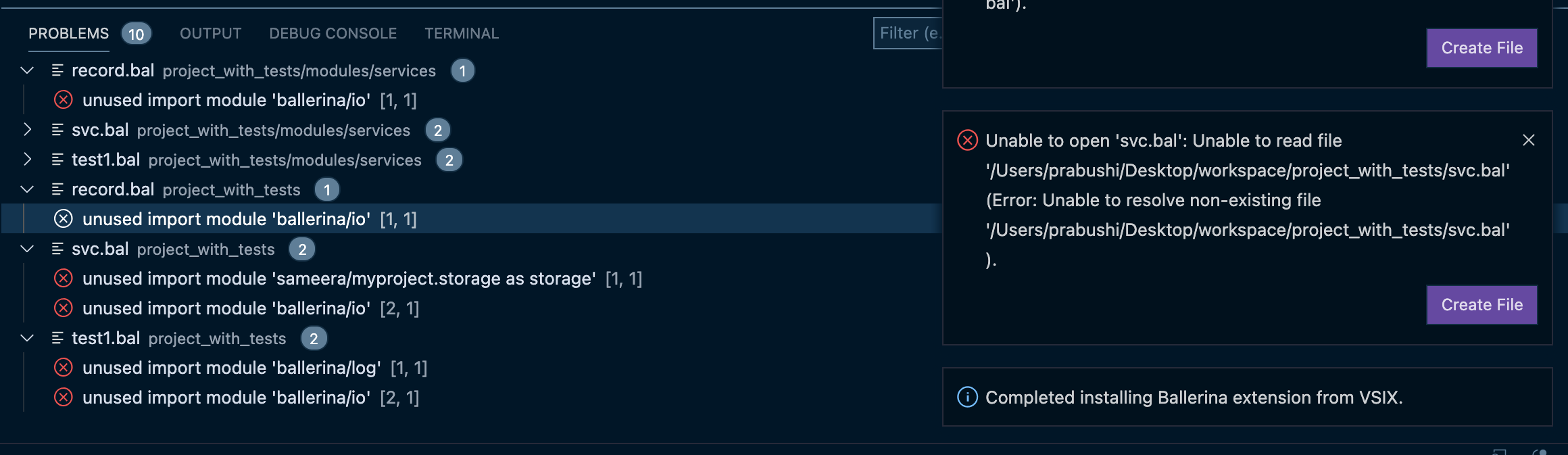 Incorrect File Path While Opening Errors · Issue 27618 · Ballerina Platform Ballerina Lang · Github