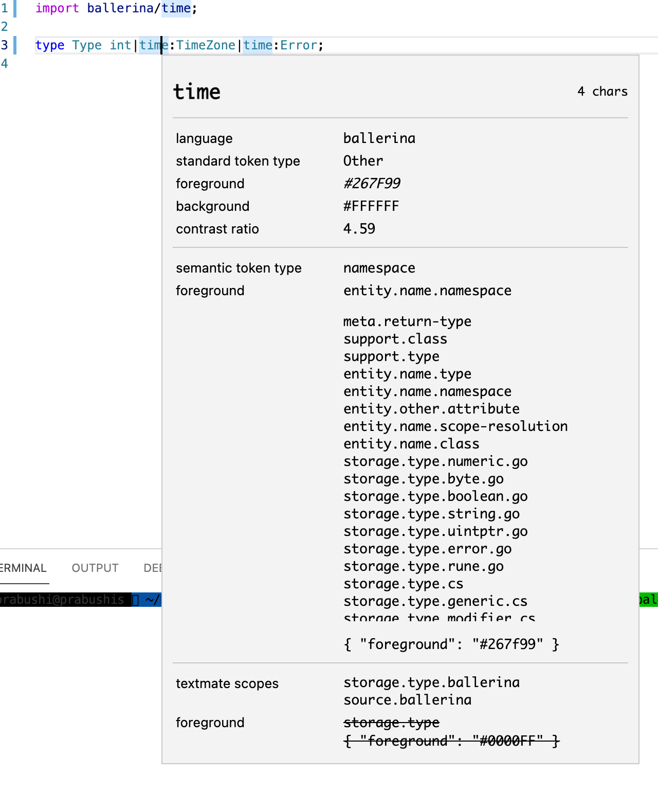 Highlighting breaks with qualified identifiers in a type definition · Issue #163 · wso2 ...