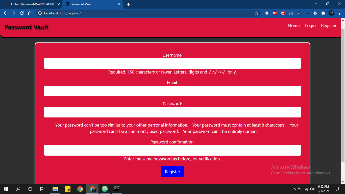 GitHub - adarsh-tyagi/Password-Vault