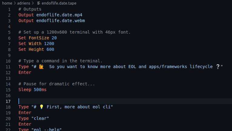 :pray: Feature Request > VSCode extension :nerd_face: · Issue #162 · charmbracelet/vhs · GitHub