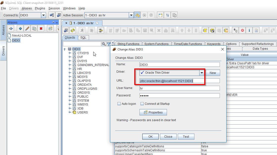 Bad jdbc url generation for Oracle thin driver · Issue #240 · schemacrawler/SchemaCrawler · GitHub