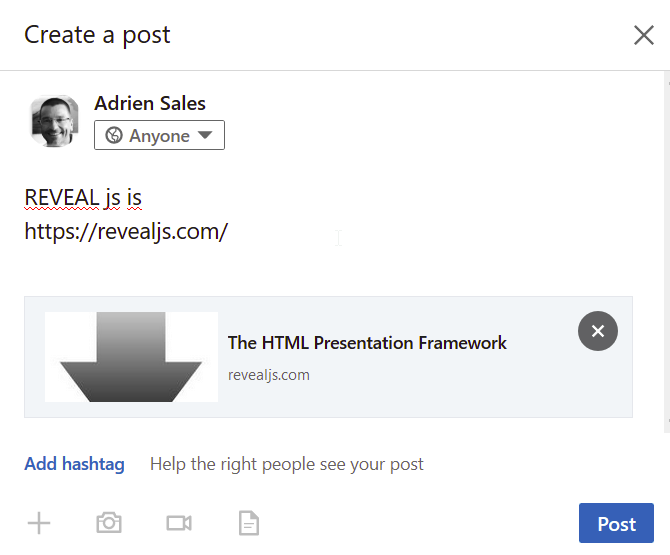 No url preview for Reveal.js website · Issue #2669 · hakimel/reveal.js ...