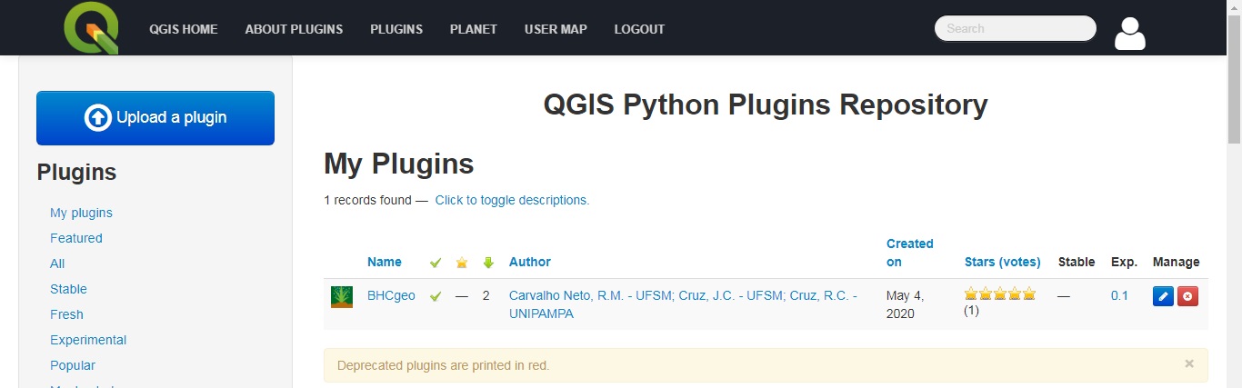 Updating plugin on https://plugins.qgis.org/plugins/ · Issue #751 · qgis/QGIS-Website · GitHub
