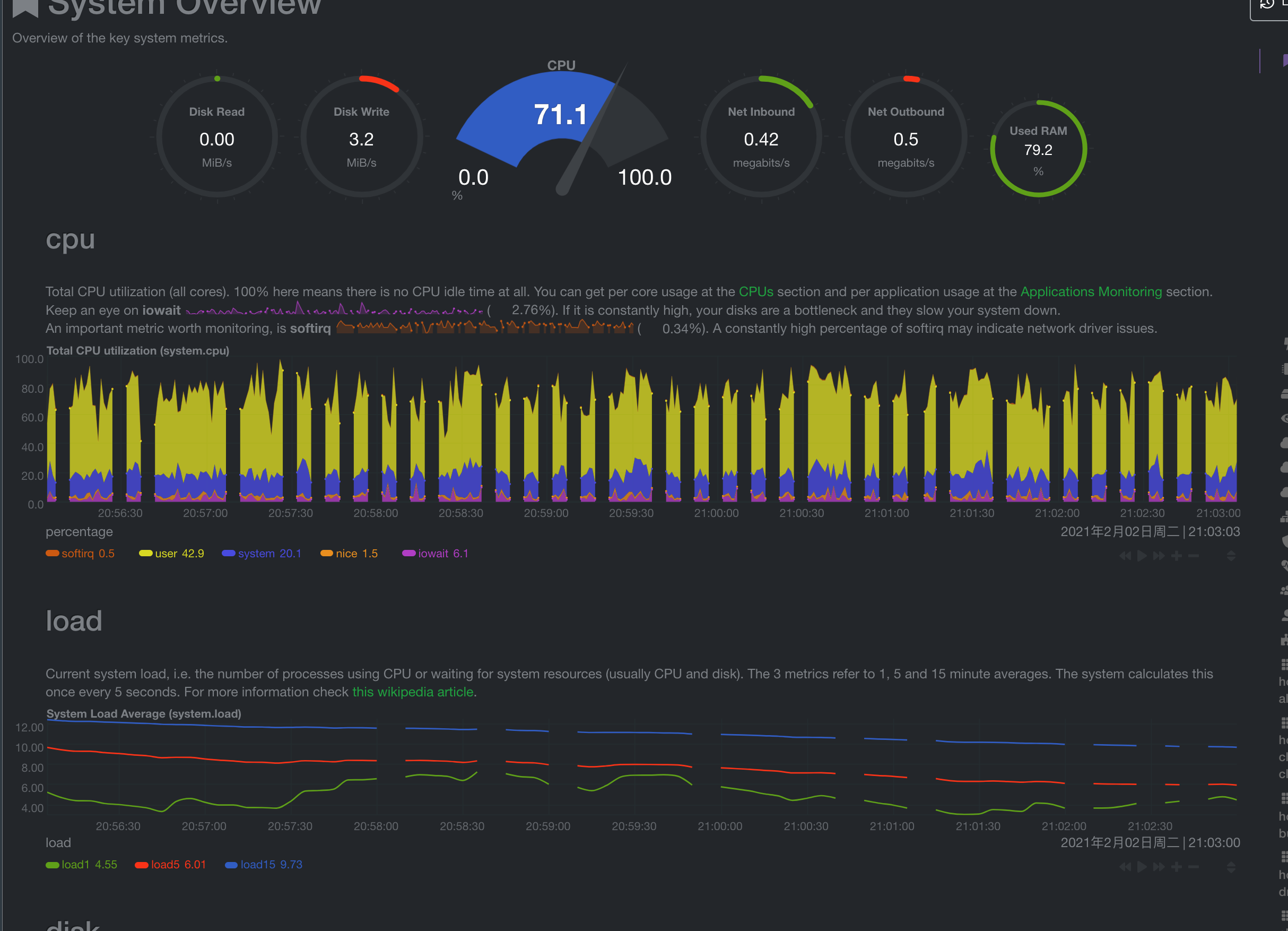 Netdata losing data once in a few seconds (thus making gaps in the charts) · Issue #10585 ...