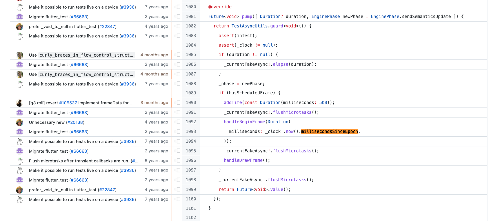 `AutomatedTestWidgetsFlutterBinding.pump` does not provide real ...