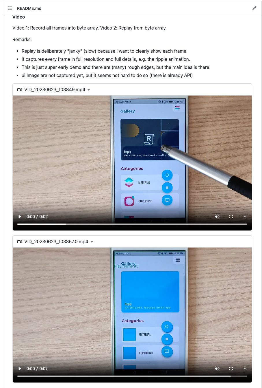 Doing Pr Session Replay Pseudo Screen Recording For Flutter Which Is Helpful For