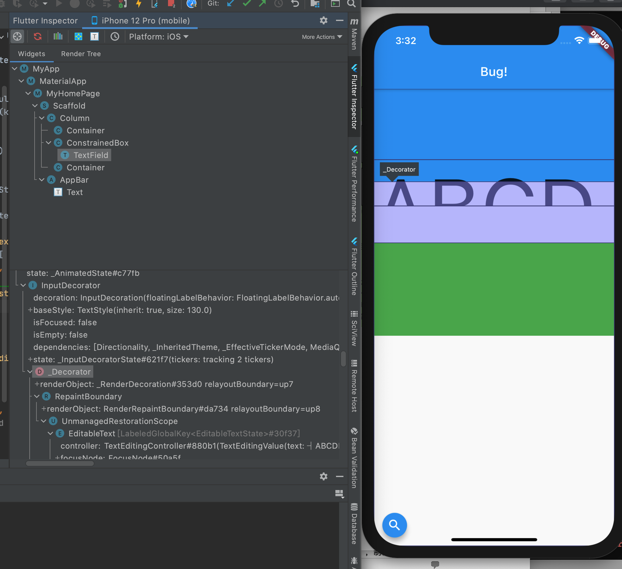 TextField is "shifting" when the fontSize is bigger than its constrained height. · Issue #70016 ...