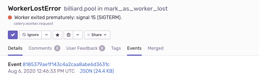 WorkerLostError: Worker exited prematurely: signal 15 (SIGTERM). · Issue #6291 · celery/celery ...