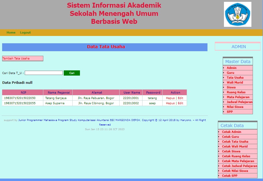 GitHub - aryono3188/SIAKAD-SMU-WEB-DENGAN-JAVA-NETBEANS: membuat sistem informasi akademik ...