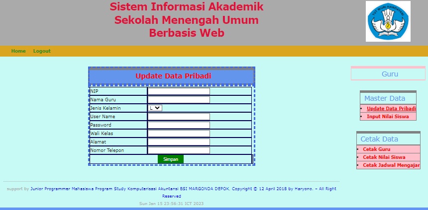 GitHub - aryono3188/SIAKAD-SMU-WEB-DENGAN-JAVA-NETBEANS: membuat sistem ...