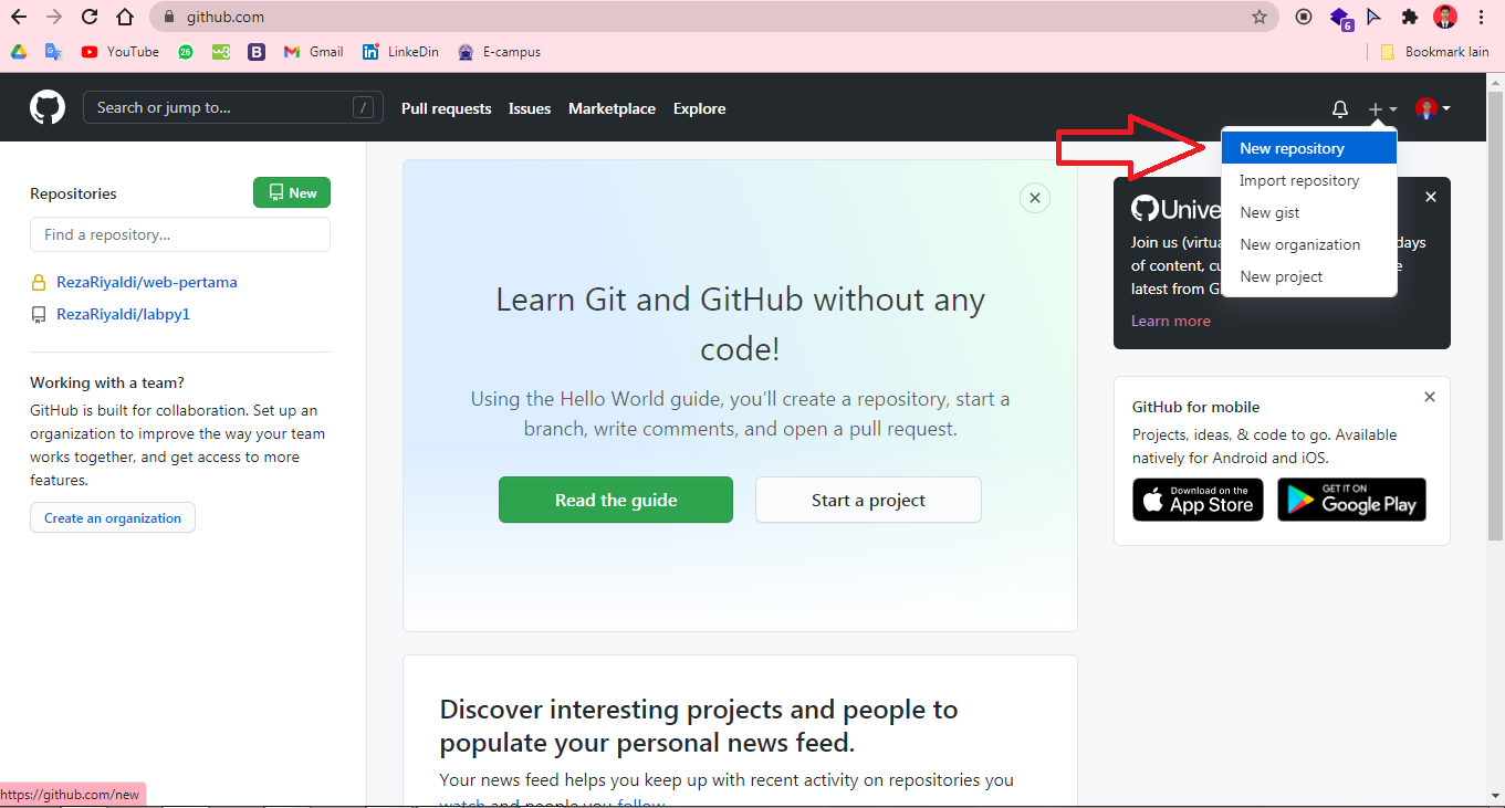 GitHub - RezaRiyaldi/LatihanVCS